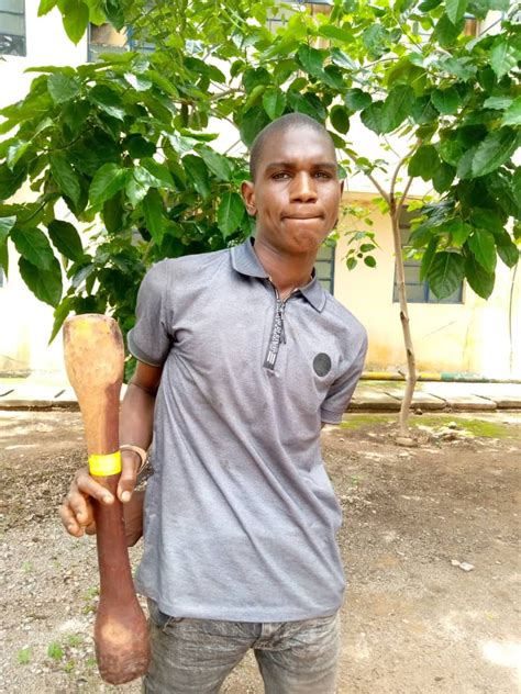 Police Parade Man Who Killed His Stepmother With Pestle In Katsina