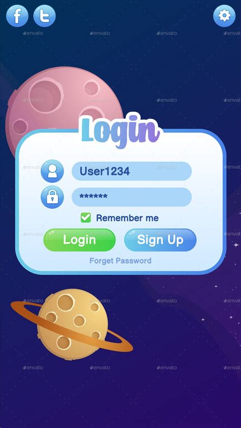 Space Theme GUI Pack