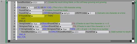 Extracting Digits From A String Nj Series Sysmac Studio