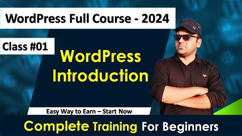 Class 01 Wordpress Full Course 2024 Wordpress Tutorial For Beginners Youtube