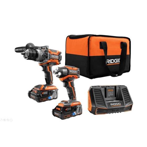 Ridgid Volt Octane Cordless Brushless Combo Kit With Hammerdrill Impact Driver Ah