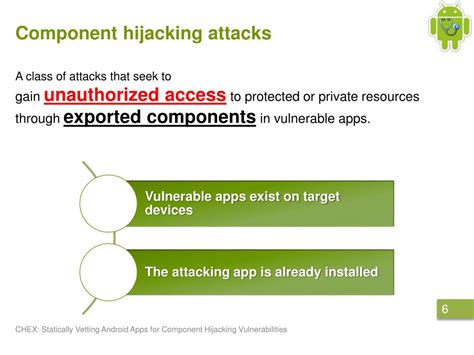 Ppt Chex Statically Vetting Android Apps For Component Hijacking