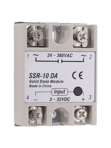 Quality Single Phase Solid State Relay Ssr 10 100Da With Dc Control Ac Ssr 10Da Walmart Com