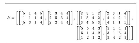 Array As A List Of Matrices TeX LaTeX Stack Exchange