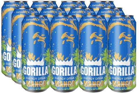 Энергетический напиток Gorilla Mango - Coconut 12 шт x 450мл - купить с ...