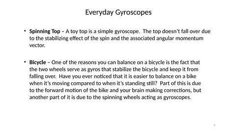 Gyroscope Self Balancing Classroom Lessonpptx