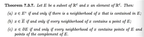 Solved Let E Be A Subset Of R D And R An Element Of R D Chegg Com