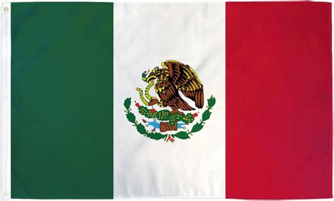 Mexico Flag 3x5ft Poly International Flags Patio Lawn And Garden