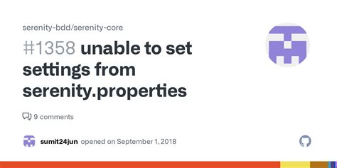 Unable To Set Settings From Serenityproperties · Issue 1358 · Serenity Bddserenity Core · Github