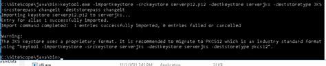 sitescope how to create java keystore file for sitescope from cert file and key file