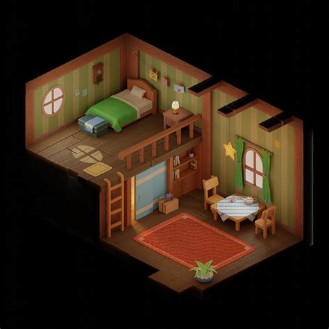 Orthographic Room Finished Projects Blender Artists Community