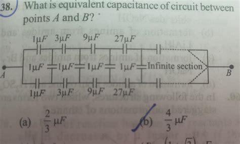 Answered 38 What Is Equivalent Capacitance Of Circuit Between Points