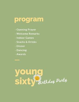 Free Birthday Program Templates To Design And Customize For Free Fotor