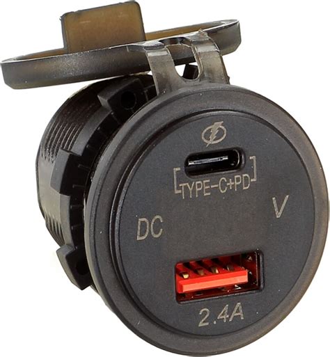 Dual USB Auto Lader V V USB A USB C V A Snellader Navigatieinbouw