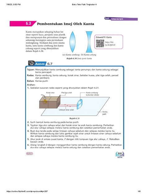 Buku Teks Fizik Tingkatan 4 | PDF