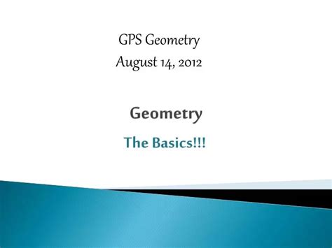 PPT Geometry PowerPoint Presentation Free Download ID 5776355