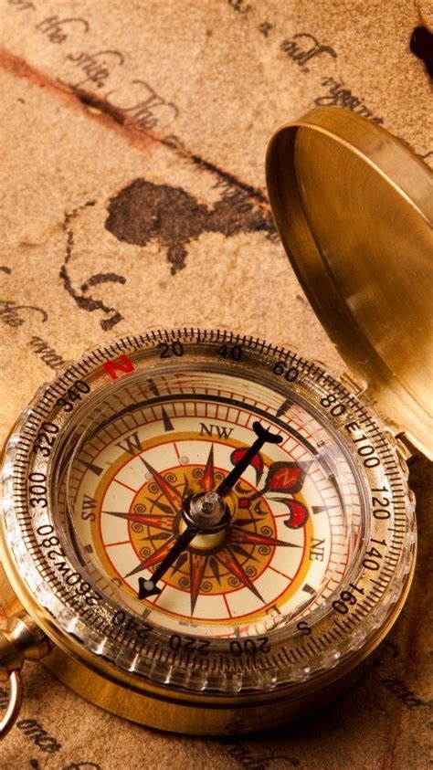 Vintage Compass Wallpaper