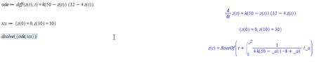 Math Maple Solving An Ode With Initial Values Stack Overflow
