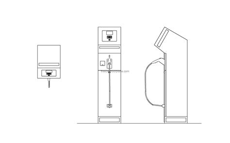 Ev Charger Free Cad Drawings