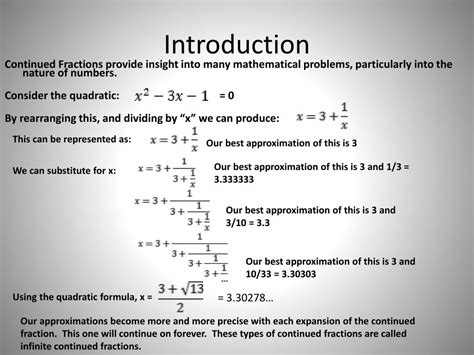 Ppt Continued Fractions Powerpoint Presentation Free Download Id4503206
