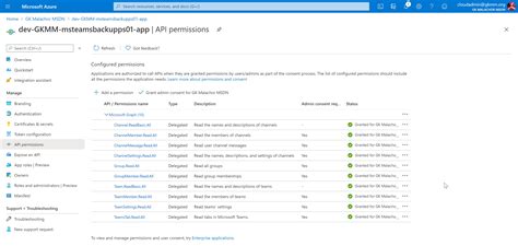 Create Your Azure Ad Application Via Script M365teamsbackup Marco Scheel Aka Geekdotnet
