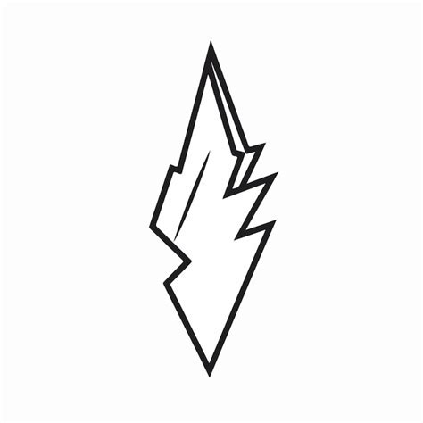 Electricity Bolt Outline Vector Icon For Lightning Design Projects Premium Ai Generated Vector