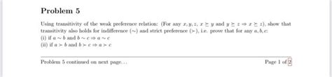 solved using transitivity of the weak preference relation