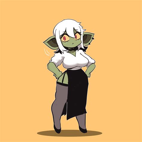 Goblin Girl Art девушка Гоблин Goblin Minchi Anda Fantasy Race Art арт