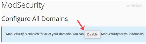 How To Enable Or Disable Mod Security In Cpanel Knowledge Base