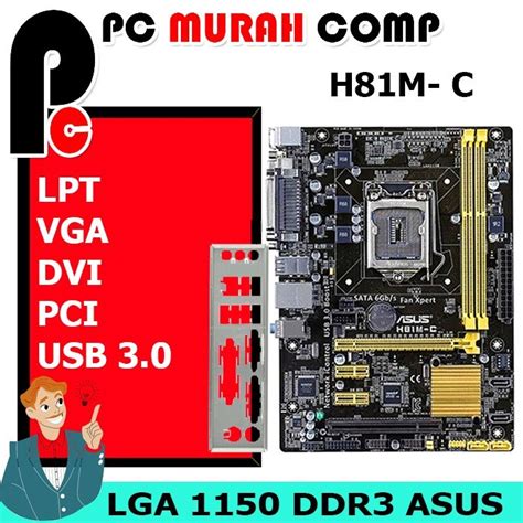 Jual Mobo Intel Lga 1150 H81 1150 Onboard Ddr3 Shopee Indonesia