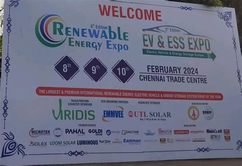 Muthamil Selvan K On Linkedin Visited To Renewable Energy Expo At Chennai Trade Centre My