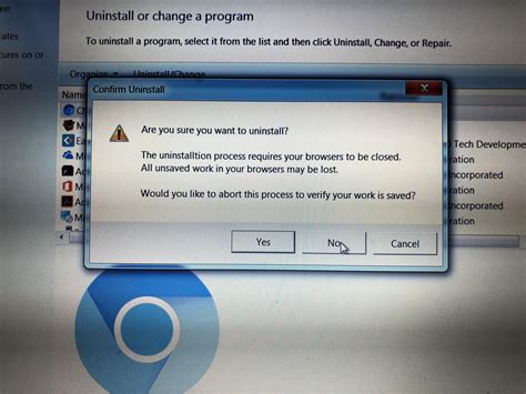Sure You Want To Uninstall Click YES Aaaand Process Aborted R Assholedesign