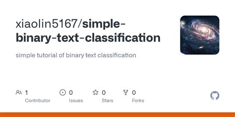 Github Xiaolin5167simple Binary Text Classification Simple Tutorial