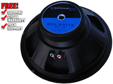 Technical Pro WF12 | DJ Speakers | DJ Lights | Chicago DJ Equipment | 123DJ