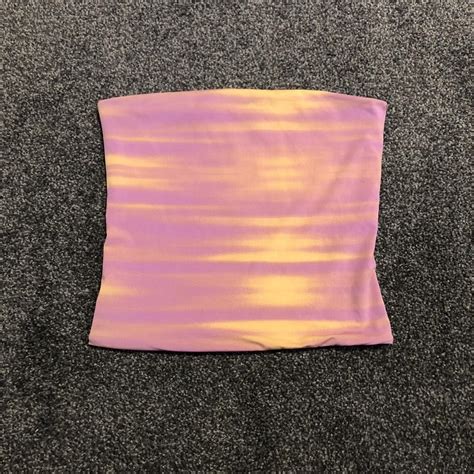 Pink And Yellow Tie Dye Tube Top Size Xs Open To Depop