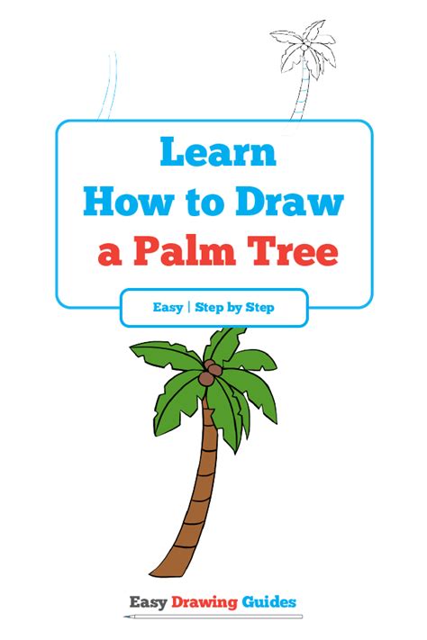 How To Draw A Palm Tree EASY Step By Step Tutorial Drawing Tutorial Easy Easy Drawings