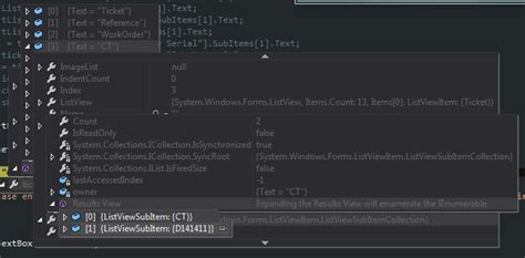 Listview Declaring Subitems Is Null When Its Not Rcsharp