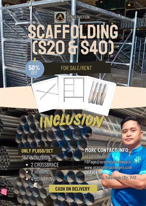 Scaffolding Set S20 And S40 Commercial And Industrial Construction And Building Materials On Carousell