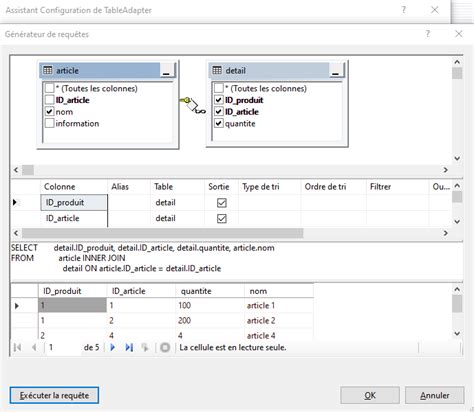 Résolu C WinForms Liaison table Datagridview Pb avec un