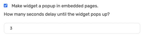 turn widget into a modal popup in embedded pages