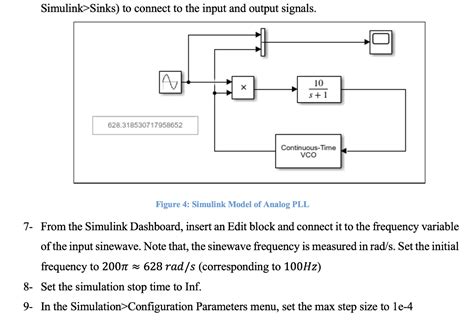 Solved Iv Analog Pll Simulation In This Section We Will