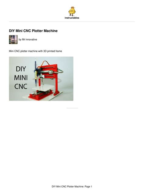 Diy Mini Cnc Plotter Machine By Mr Innovative Pdf Printed Circuit Board Numerical Control