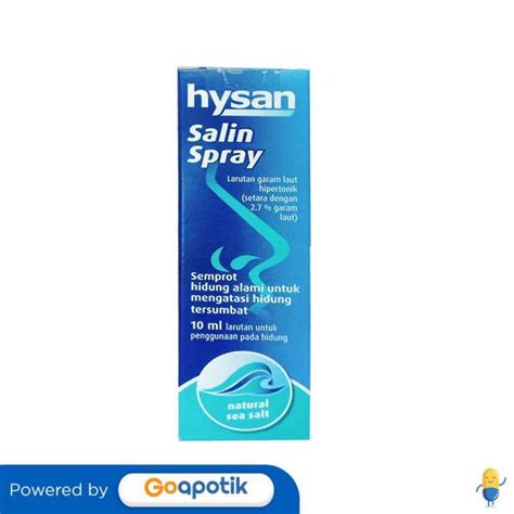 Jual Hysan Salin Spray 10 Ml Di Seller Apotek Mataram Segar Sawojajar