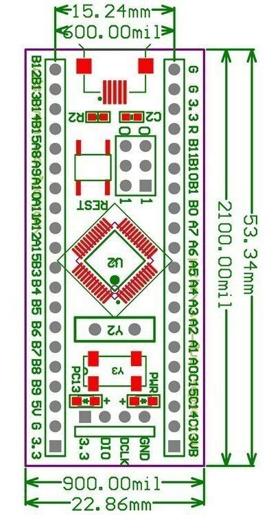 Stm32f103c8t6 Arm Stm32 Blue Pill Dev Board Clone Chip Kunkune