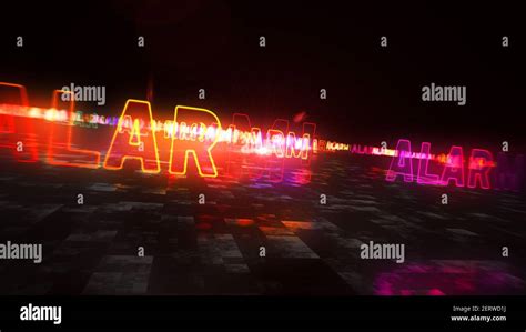 Alarm Warning Concept With Exclamation Symbol Danger Cyber Attack And Computer Security Breach