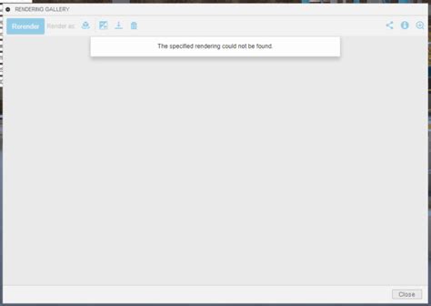 The Specified Rendering Could Not Be Found When Trying To Open A