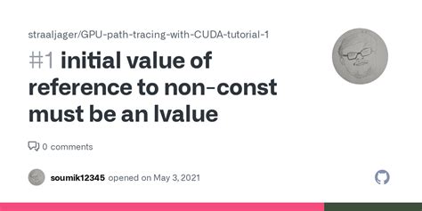 initial value of reference to non const must be an lvalue · issue 1