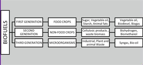 1 Generations Of Biofuels Download Scientific Diagram