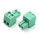 Buy Wholesale China 3 81mm Pitch Male Female Pluggable Terminal Blocks Connector 2 Pin Right
