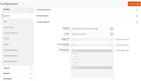 how to set country and state and locale in magento 2 mage2db